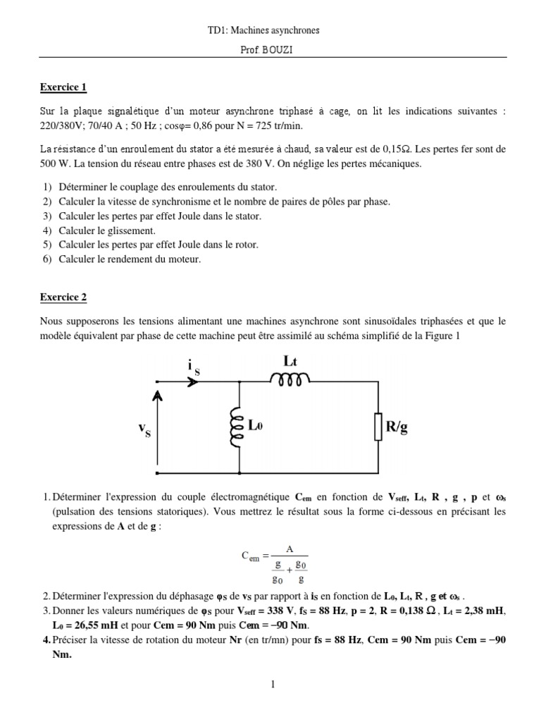 Td1 Mas Gesa | PDF | Puissance (physique) | Transformateur électrique
