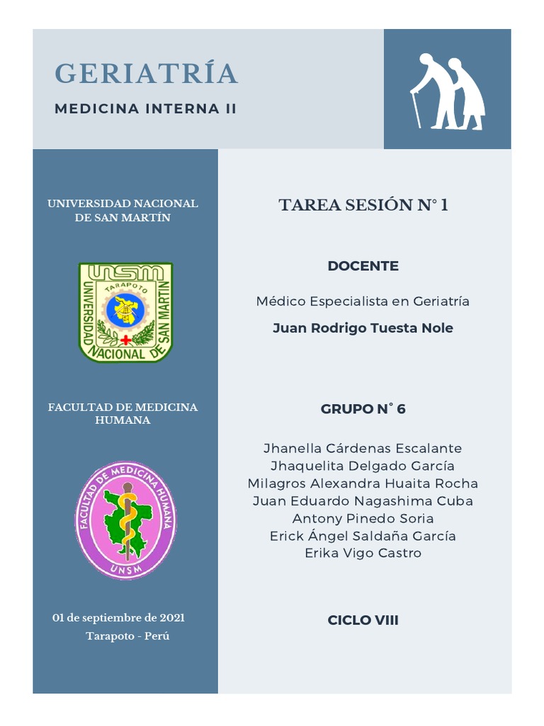 Geriatría: Marjory Warren y conceptos básicos | PDF | Ciencias del ...