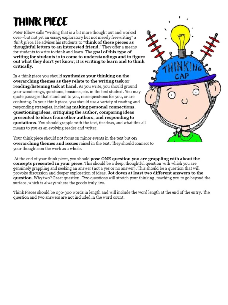 Written THINK PIECE | PDF