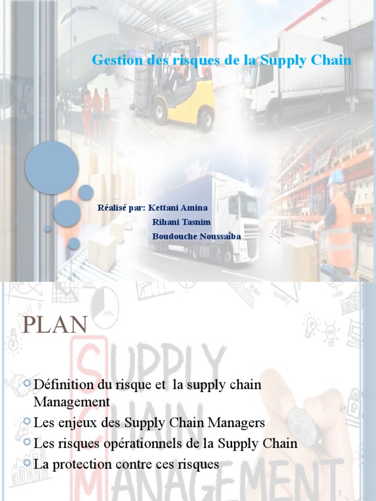SCRM | PDF | Risque | Gestion de la chaîne logistique