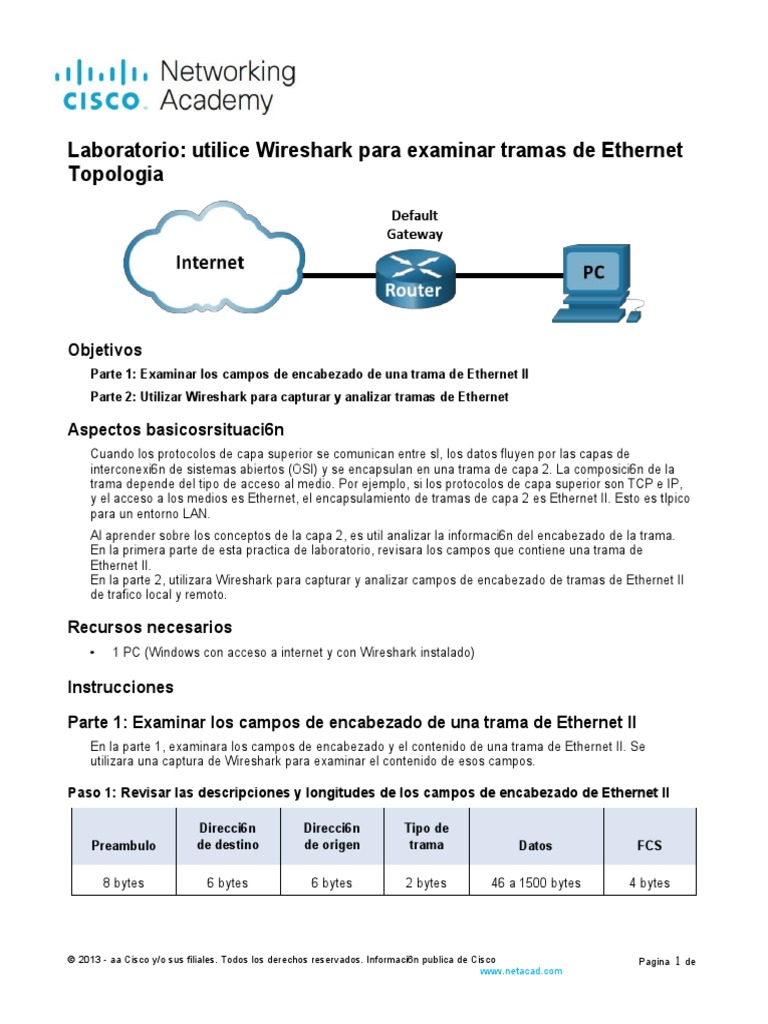 S11-Uso de Wireshark | PDF | Controlador de interfaz de red ...