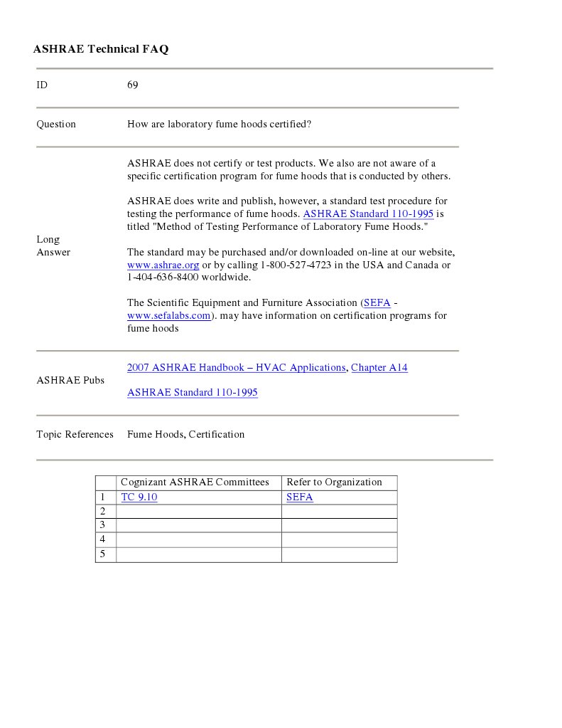 ASHRAE 110 FAQs | PDF | Technology & Engineering