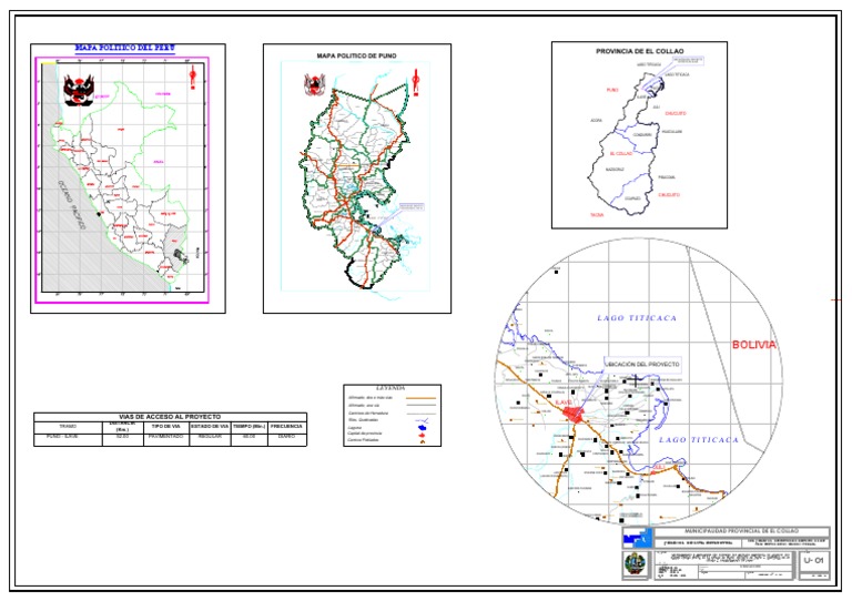 Mapa Político de El Collao y Puno | PDF