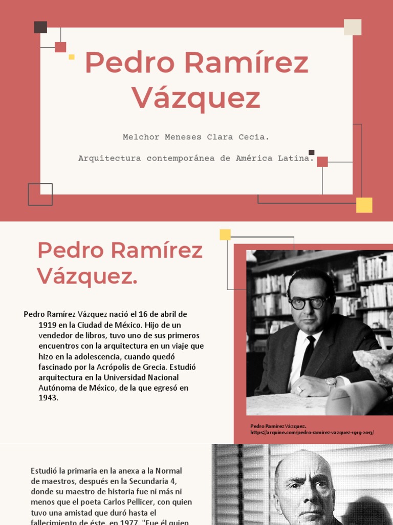 Pedro Ramírez Vázquez | PDF | México