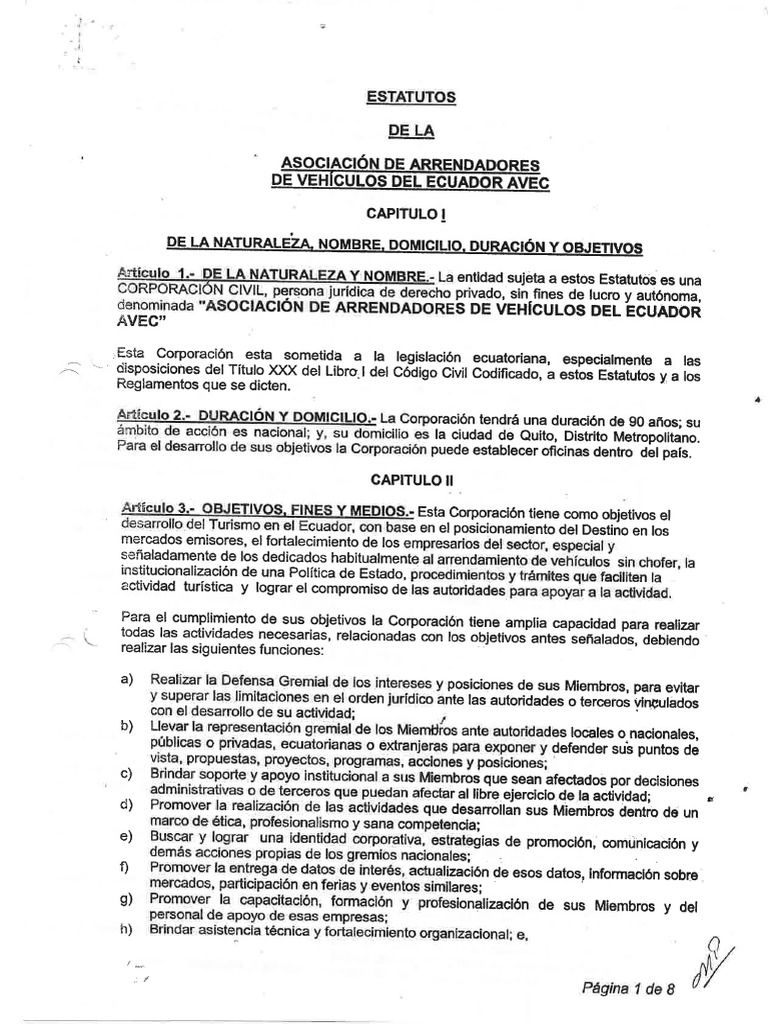 Estatutos Avec | PDF