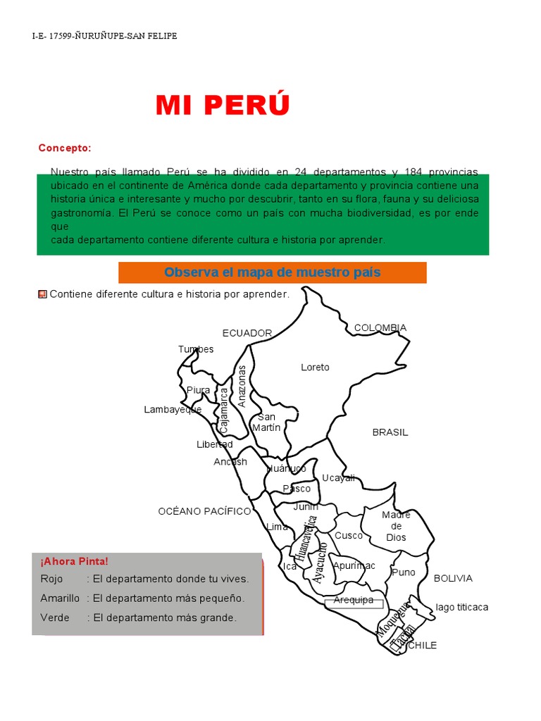 Mi Perú para Segundo Grado de Primaria | PDF | Perú | Américas
