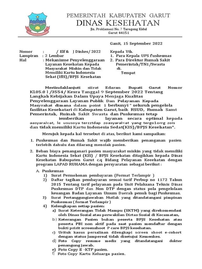 Mekanisme KIS BPJS | PDF