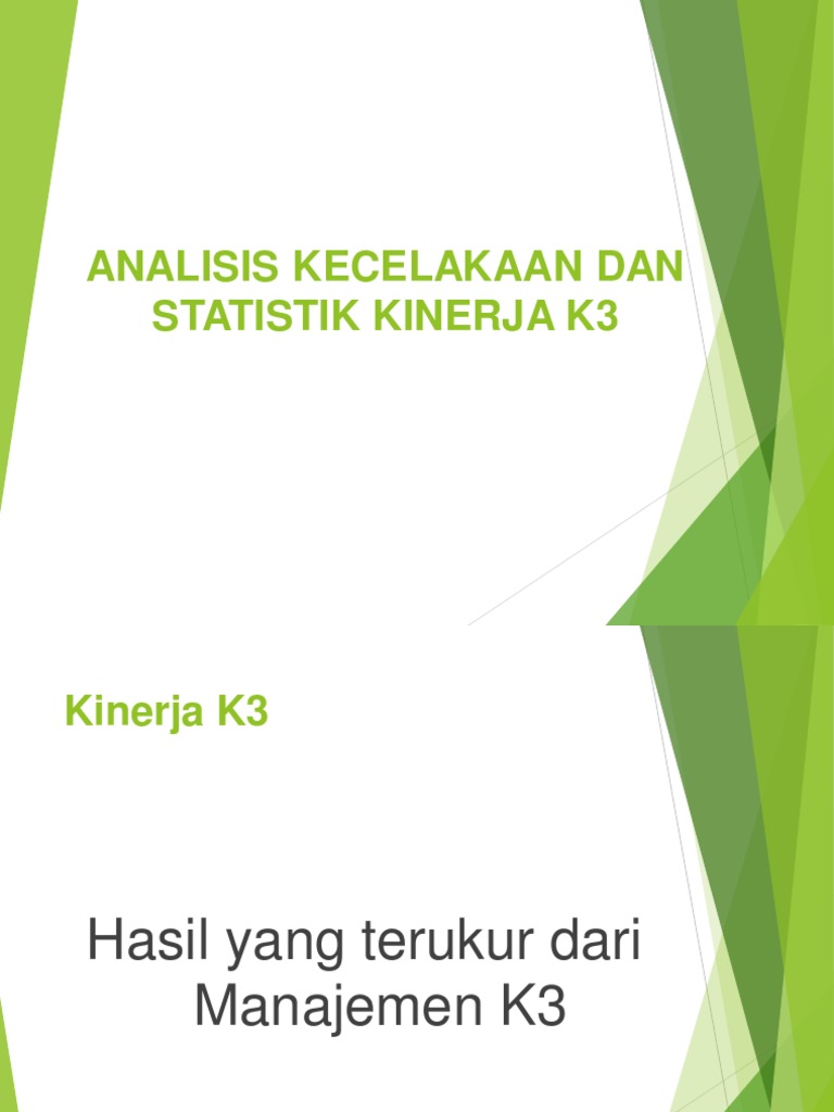 Evaluasi Kinerja K3 Dan Statistik K3 | PDF