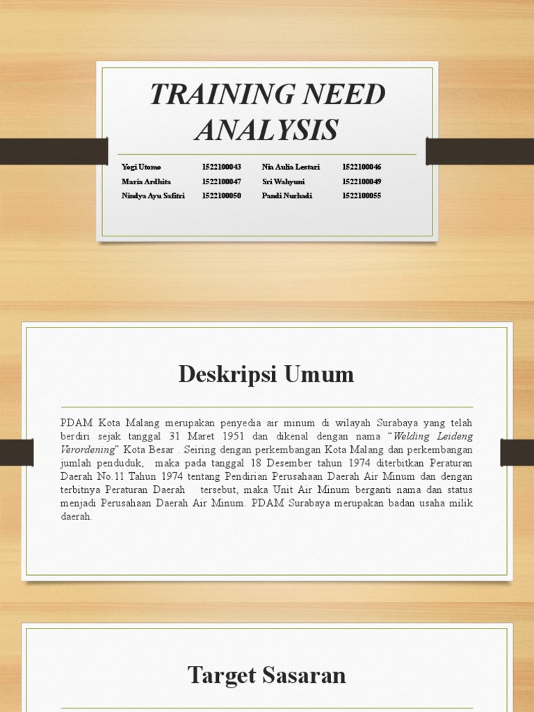 Training Need Analysis | PDF