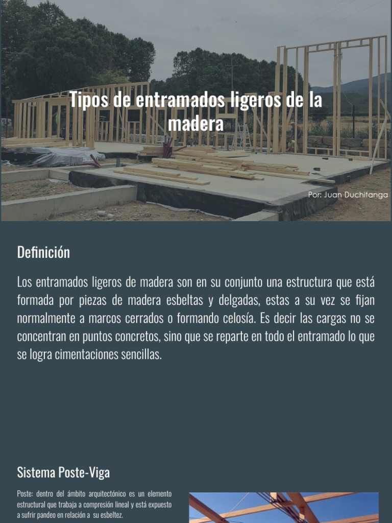 Tipos de Entramados Ligeros de La Madera | Descargar gratis PDF ...