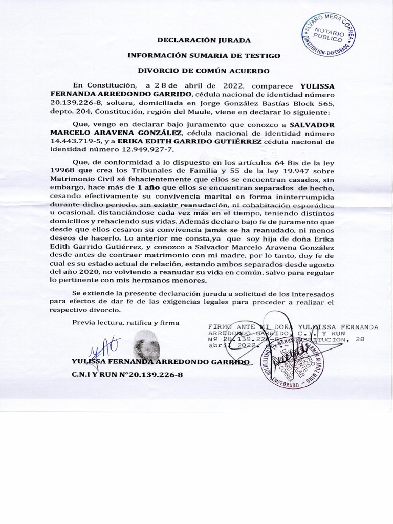 Declaracion Yulisa Aredondo | PDF