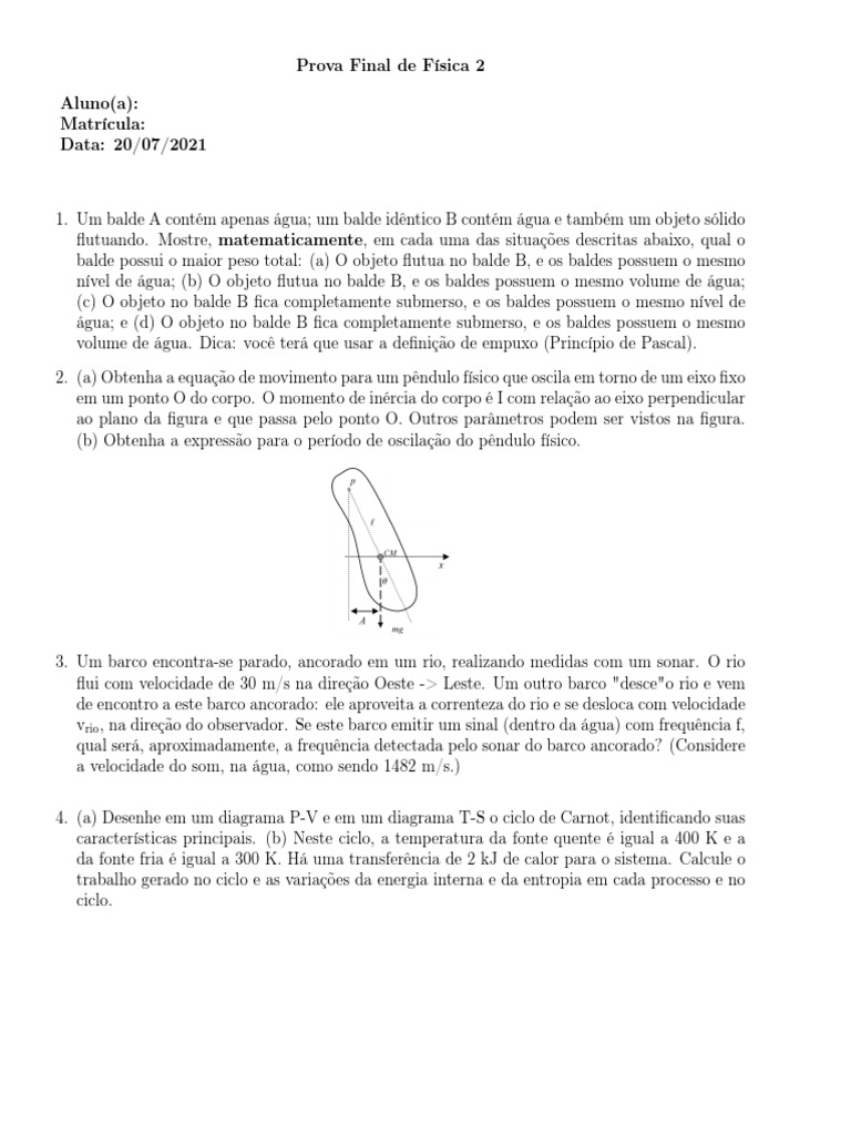 Prova Final2021 | PDF