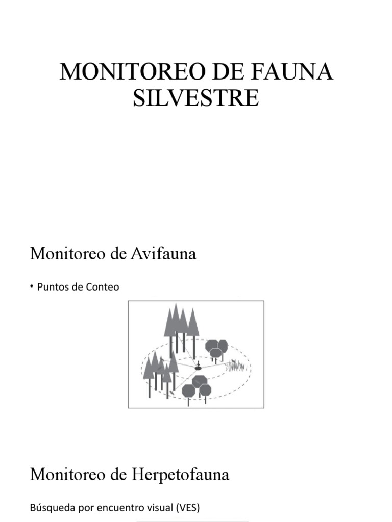 Monitoreo de Fauna Silvestre | PDF