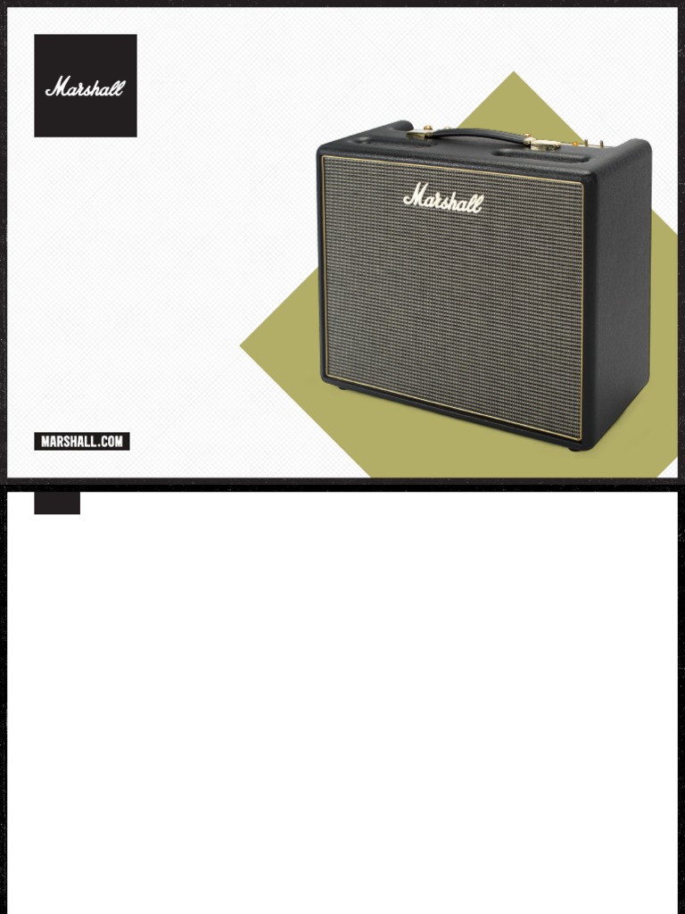 Marshall Origin Amp User Manual | PDF | Equalization (Audio) | Amplifier