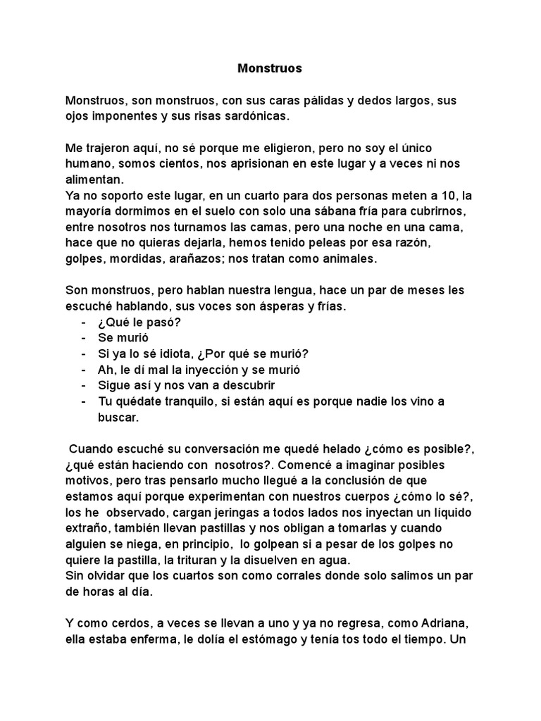 Monstruos | PDF