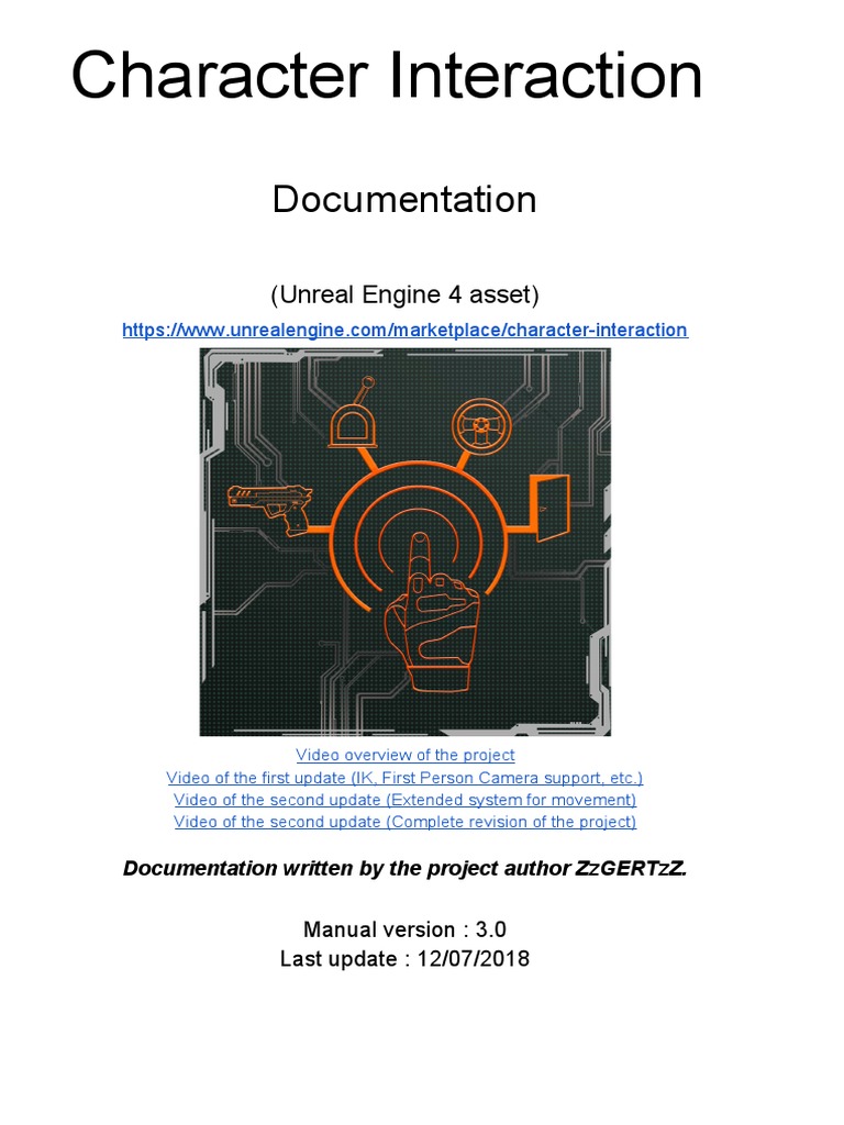 Documentation Character Interaction | PDF | Projectiles | Firearms