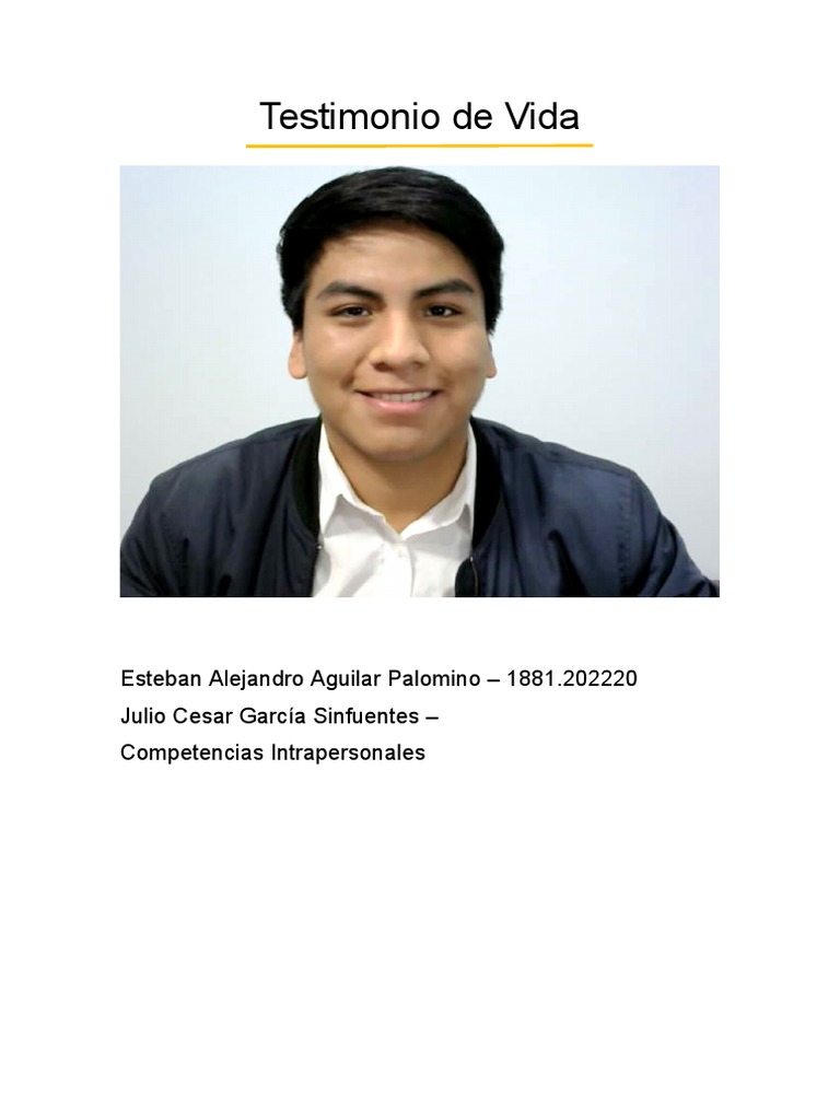 Testimonio de Vida | PDF | Familia