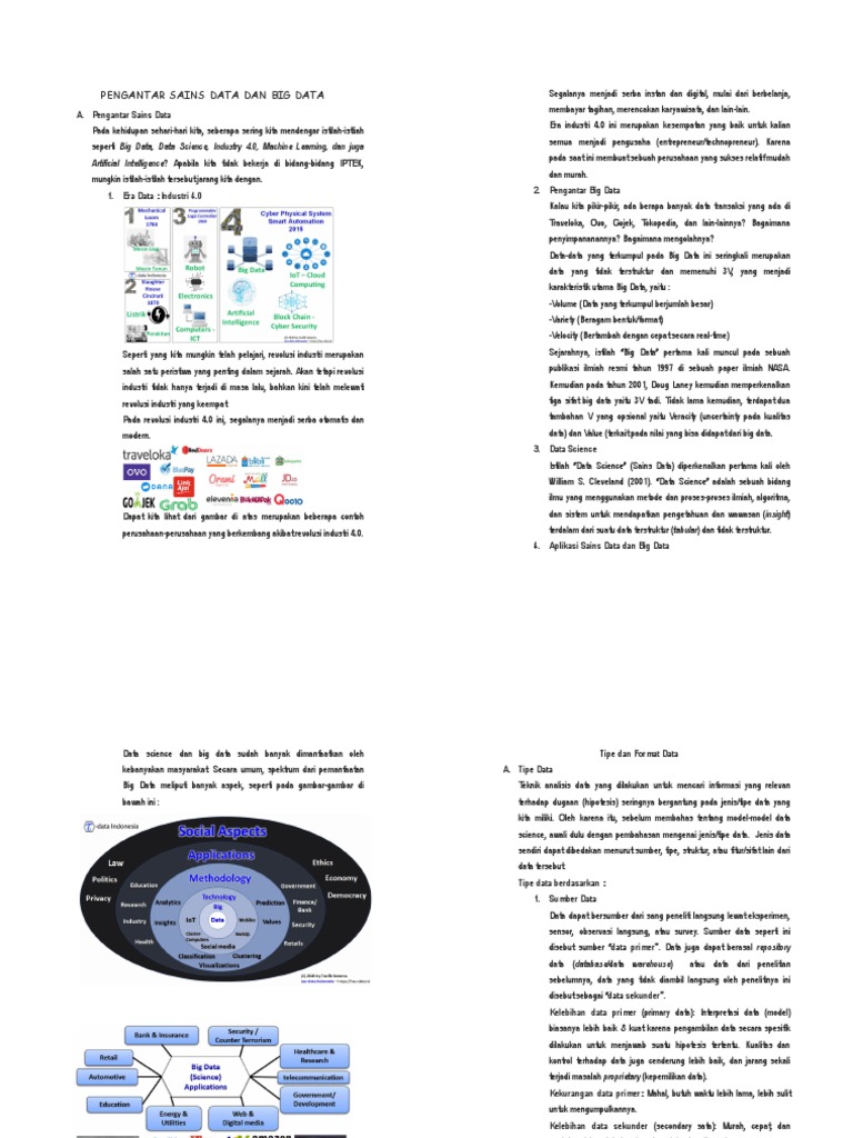 Pengantar Sains Data Dan Big Data | PDF