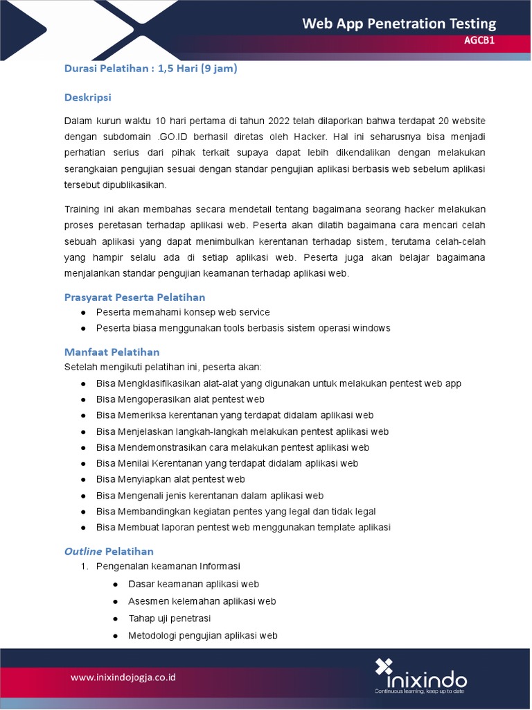 AGCB1-Web App Penetration Testing | PDF AGCB1-Web App Penetration Testing | PDF