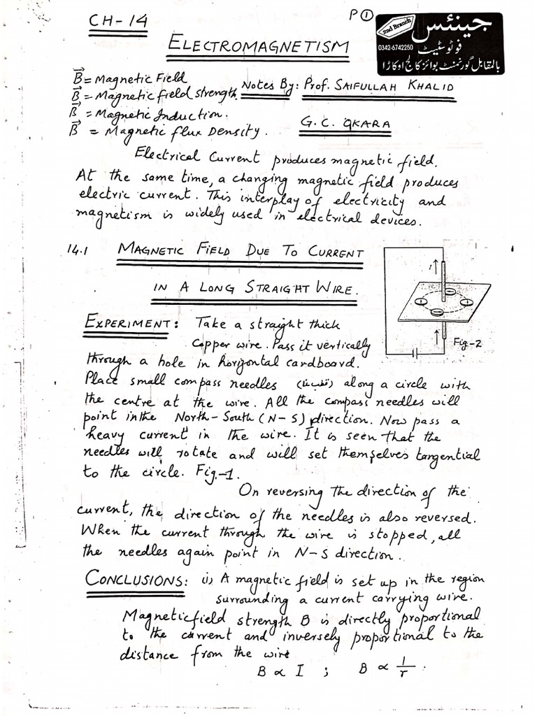 Electromagnetism CH 14 | PDF
