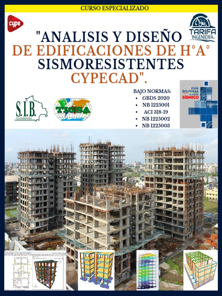 Analisis y Diseño de Edificaciones de H°a° Con Cypecad | PDF | Ingeniería