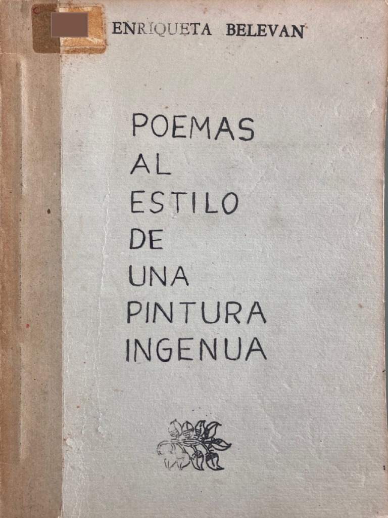 Poemas Al Estilo de Una Pintura Ingenua - Enriqueta Belevan | PDF