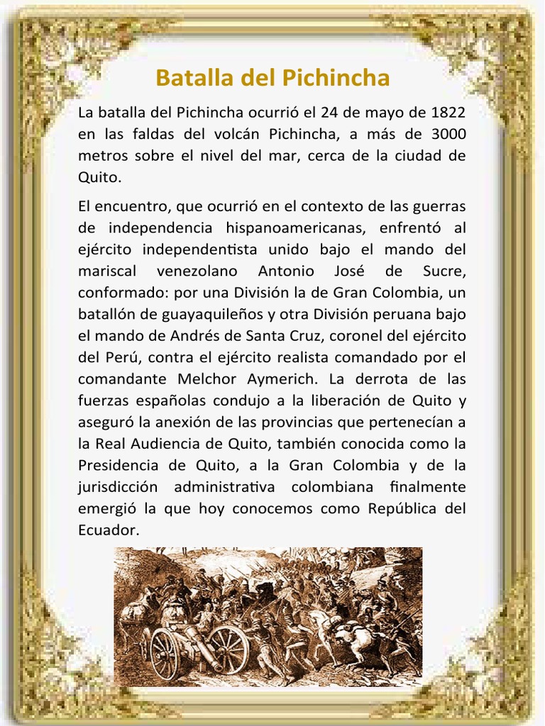 Batalla Del Pichincha | PDF