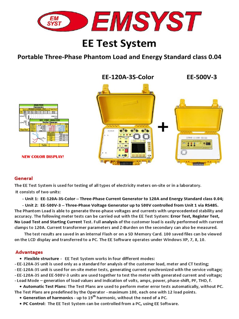 Broshure EE-120A 500V Color | PDF | Manufactured Goods | Electrical ...