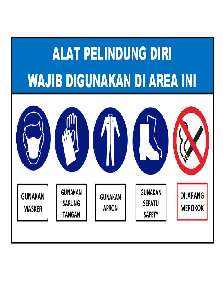 Stiker Wajib Apd Di Ruang B3 | PDF