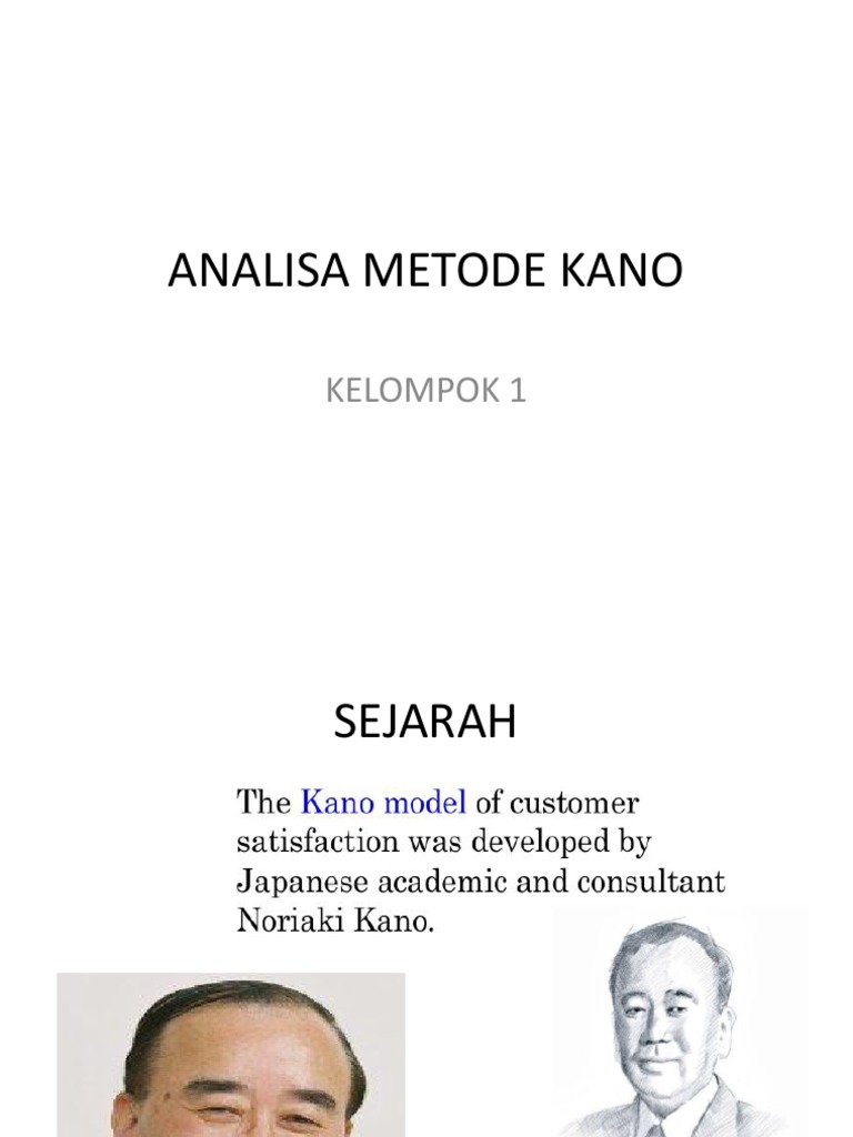 ANALISA METODE KANO (Presentasi) | PDF
