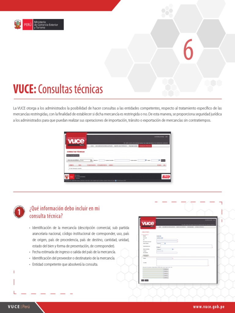 Consultas Técnicas VUCE Perú | PDF | Negocios | Derecho
