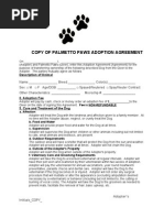 Pet Foster Care Agreement Template | PDF | Pet | Caregiver