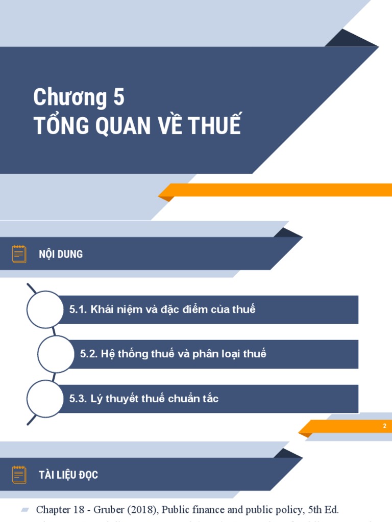 Public Finance - Chapter 5 - Overview of Taxation | PDF