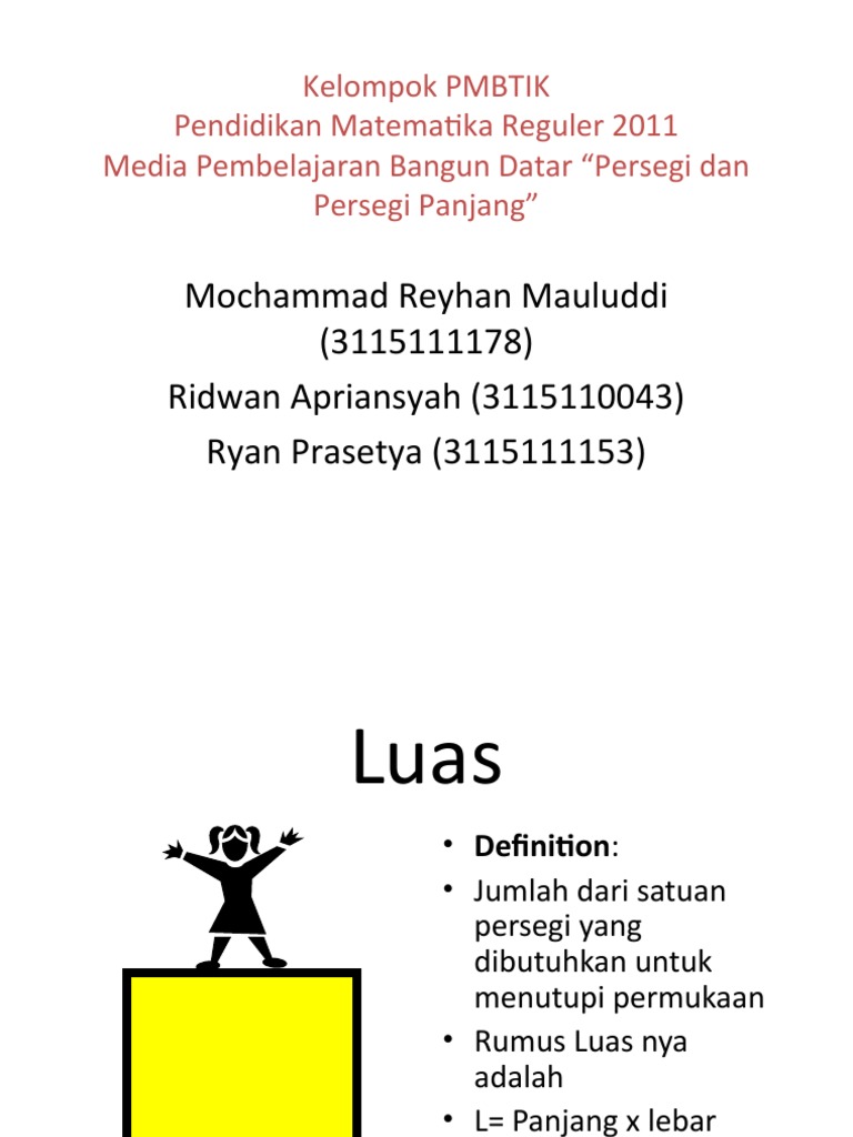 Rumus Luas dan Keliling Persegi & Persegi Panjang | PDF