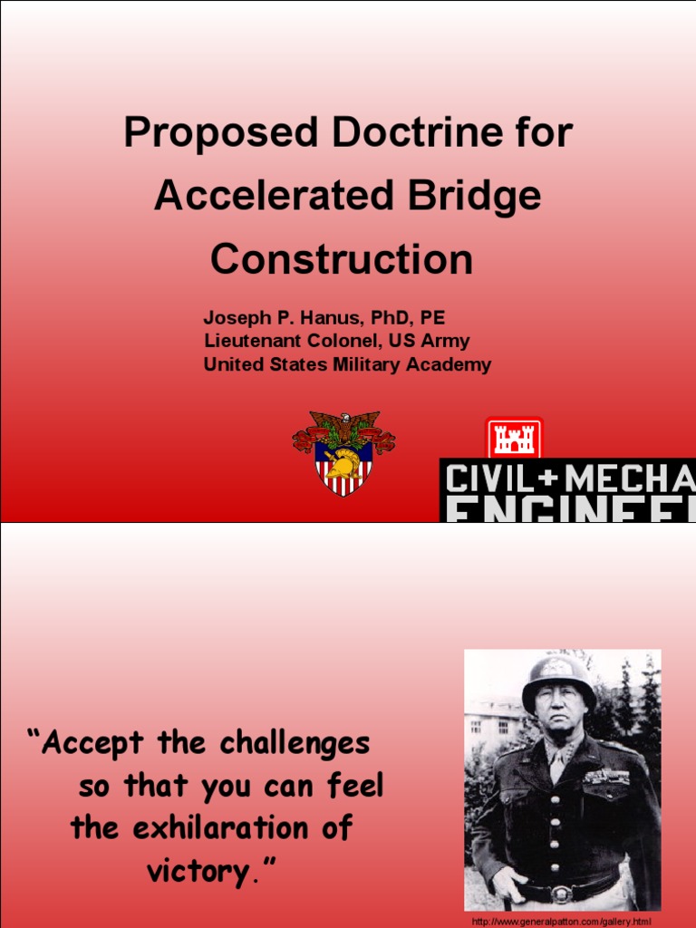 Proposed Doctrine For Accelerated Bridge Construction | PDF | Doctrine ...