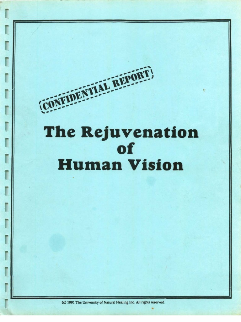 The Rejuvenation of Human Vision | PDF