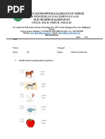 Contoh RAPOT SLB KELAS I AUTIS | PDF