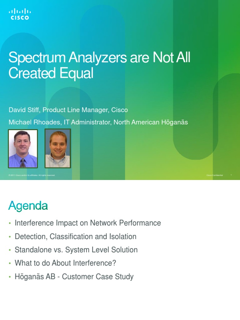 Cisco CleanAir: Spectrum Analyzers Are Not All Created Equal | PDF | Wi ...
