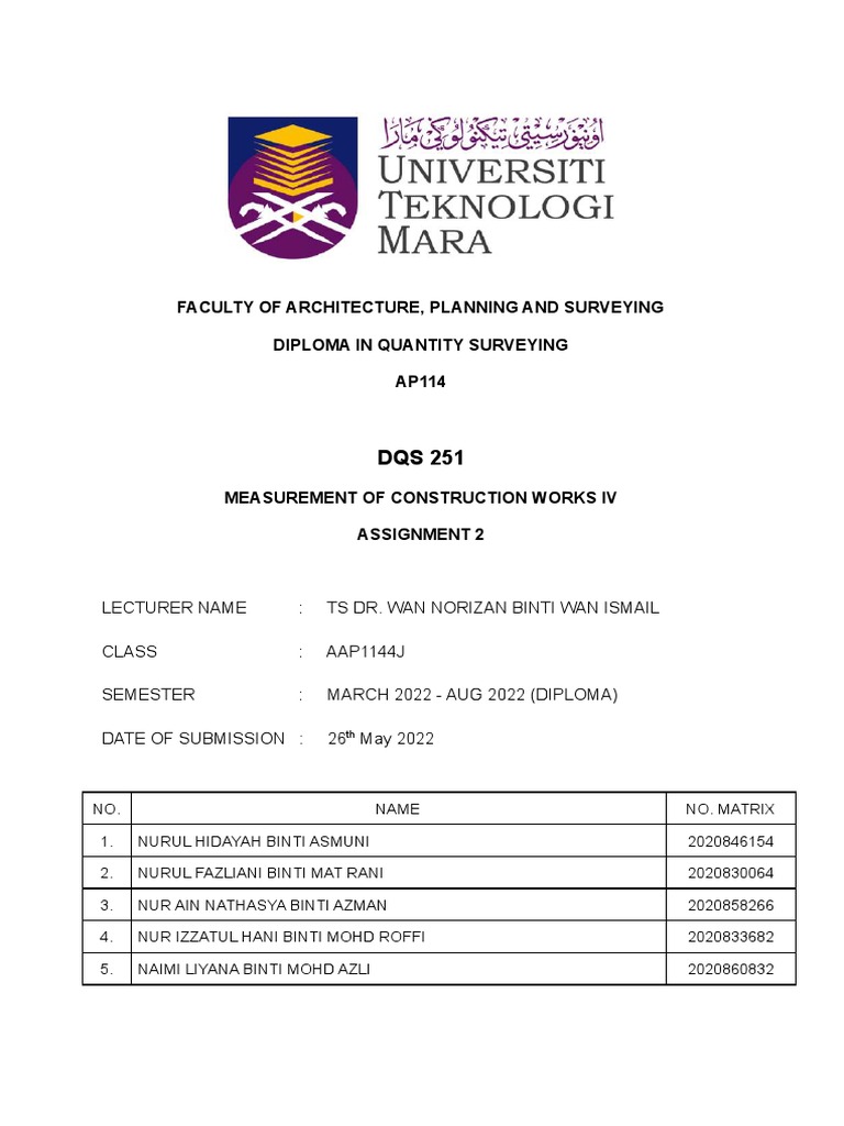 DQS 251 Assignment 2 | PDF