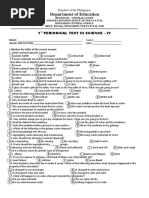 Science Grade 3 1st Quarter Test | PDF | Liquids | Matter
