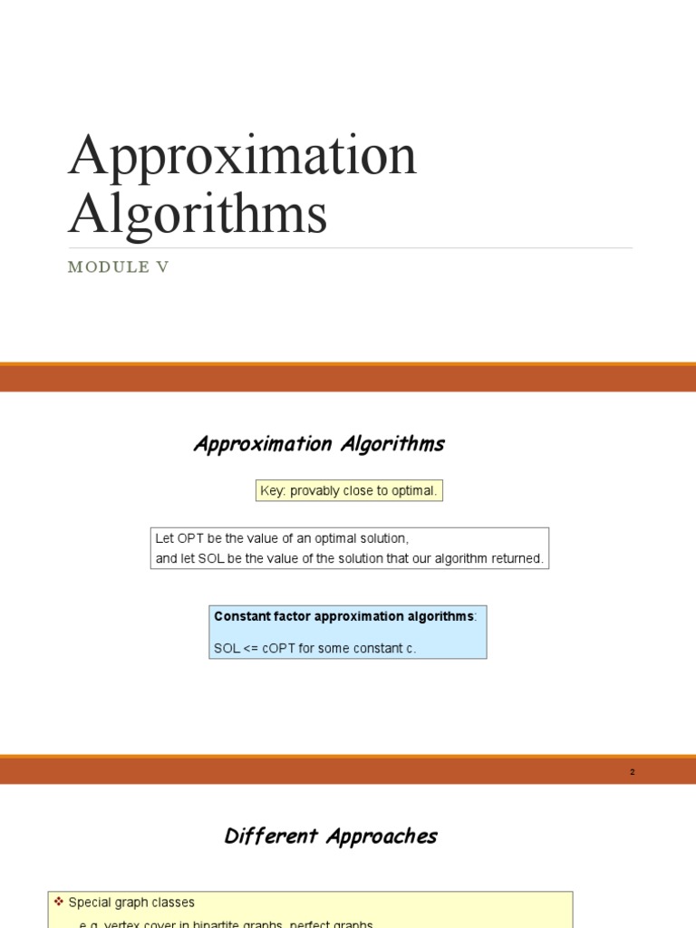 Approximation Algo Pdf Algorithms And Data Structures Mathematics