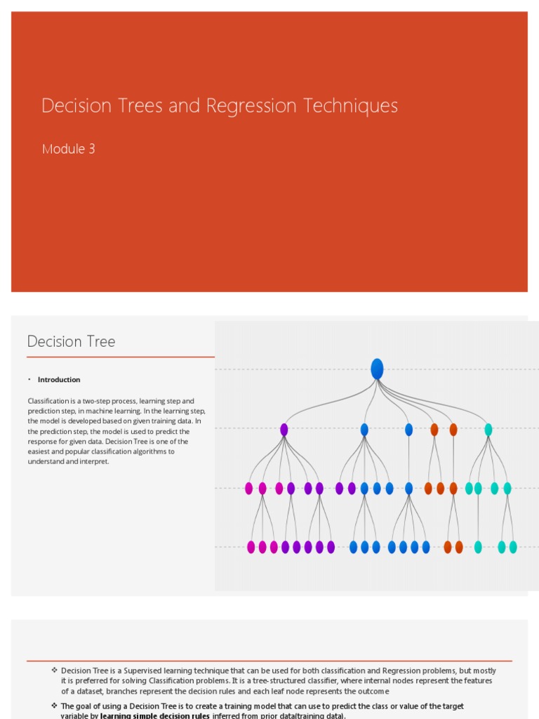 Decision Trees and Regression Techniques | PDF | Statistical Classification | Cognitive Science