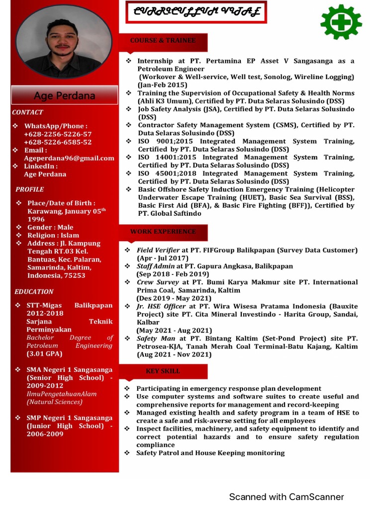 Curricullum Vitae - File - Age PJ | PDF