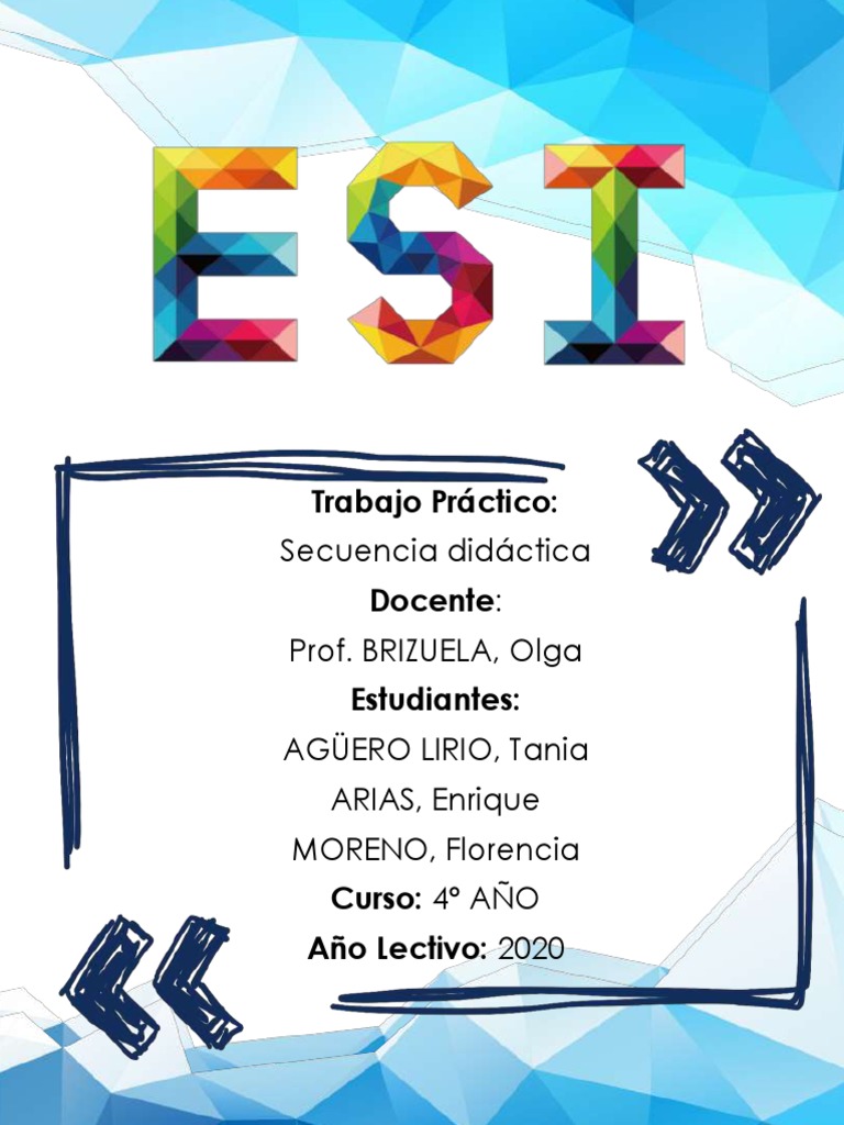 Trabajo Práctico Nro 7 de ESI - Secuencia Didactica - Agüero Lirio Tania | PDF | Estadísticas ...