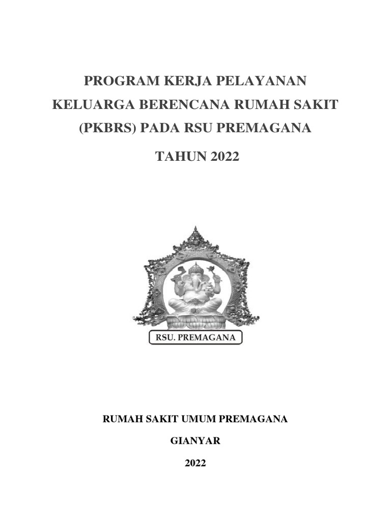 Program Kerja Pkbrs 2022 | PDF