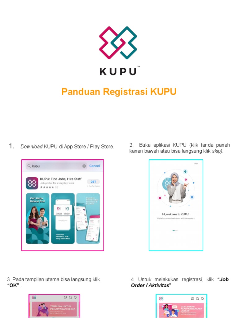 Panduan Registrasi Akun KUPU | PDF