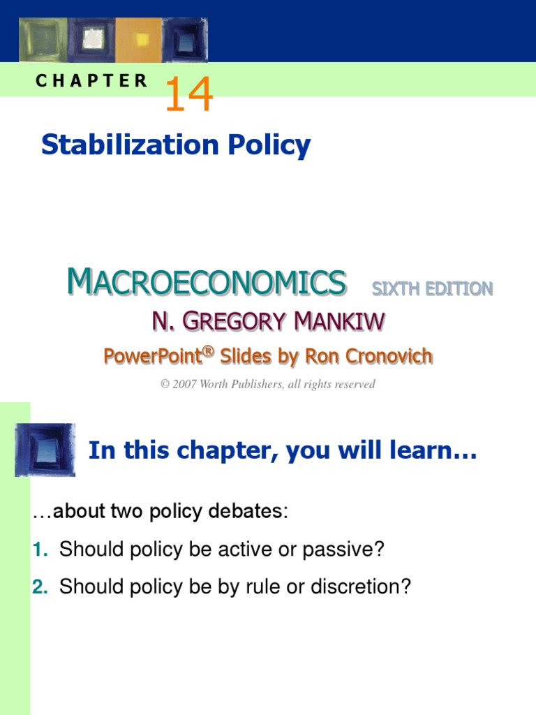 Chap14 Stabilization Policy | PDF | Taylor Rule | Inflation