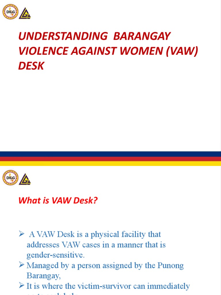 Barangay Violence Against Women and Children | PDF | Restraining Order ...