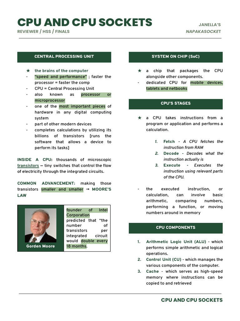 4 Cpu and Cpu Sockets | PDF | Central Processing Unit | Electronics