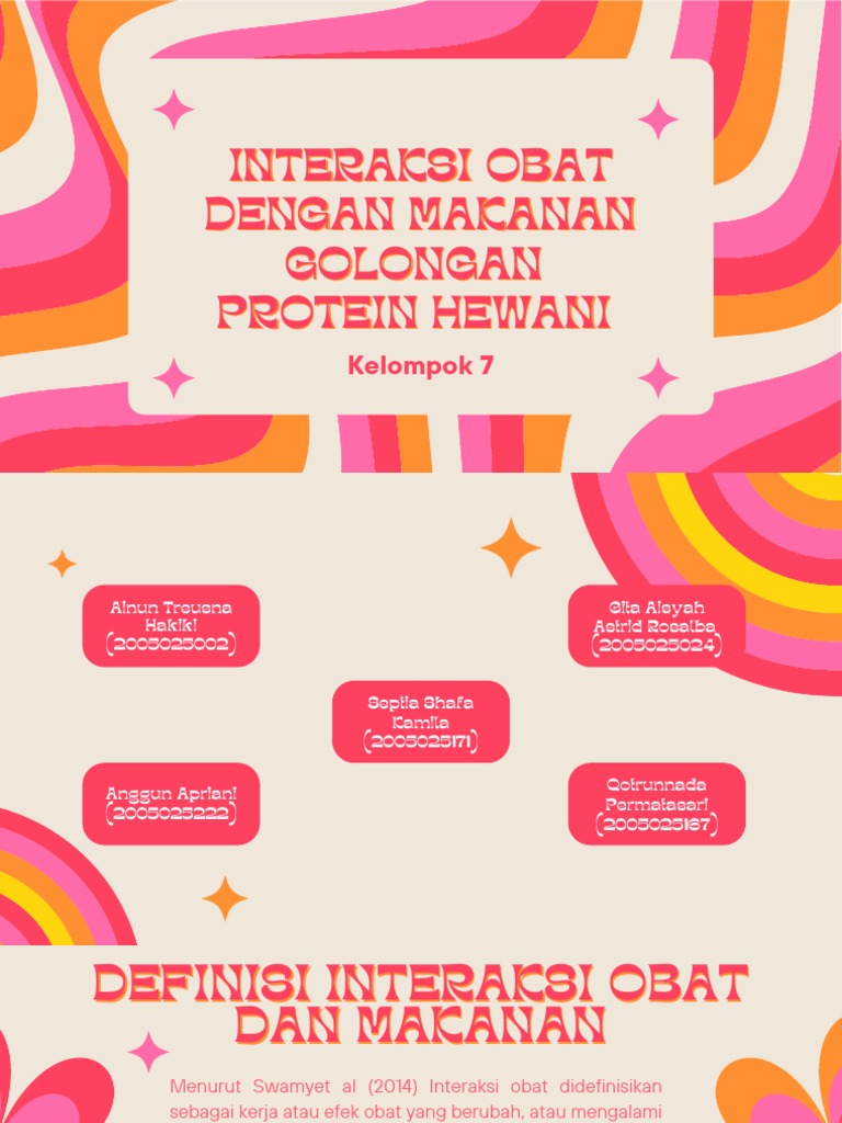 5B - Kelompok 7 - Interaksi Obat Dengan Protein Hewani | PDF ...